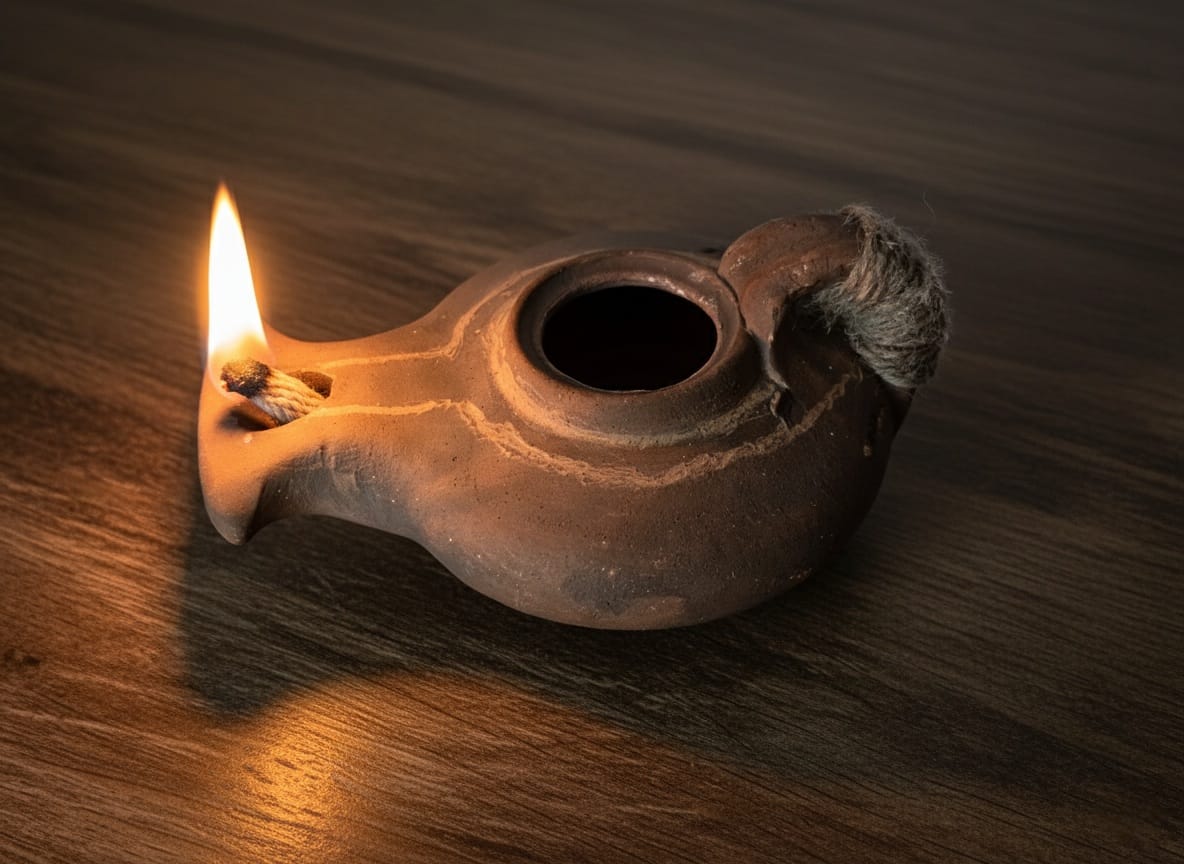 Unique Hand made Clay oil lamp from Jerusalem the Holy Land - Holy Land ...