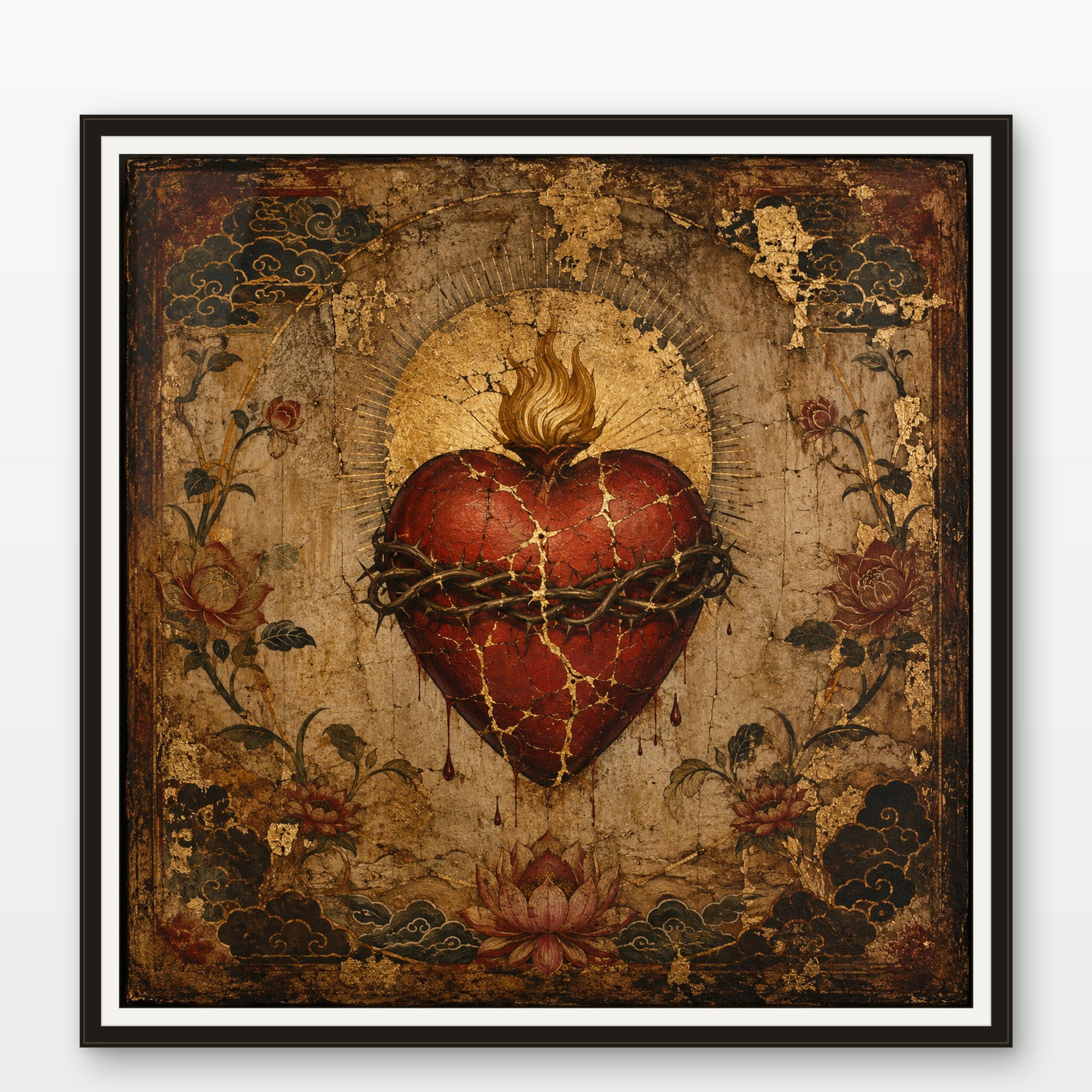 Kintsugi Sacred Heart of Jesus Print
